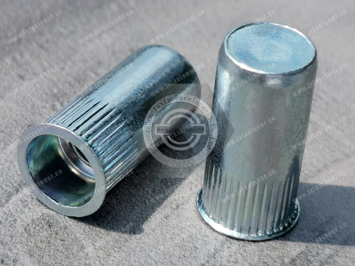 Flat Head Closed end Round Body Knurled Blind Rivet Nuts—Closed End ...
