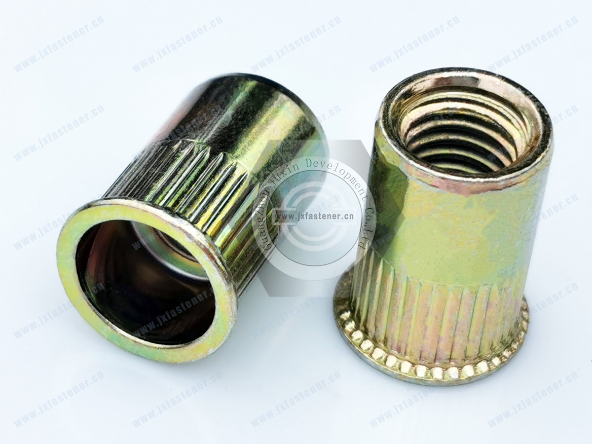 Thin Head Open end Round Body Knurled Blind Rivet Nuts Supplier