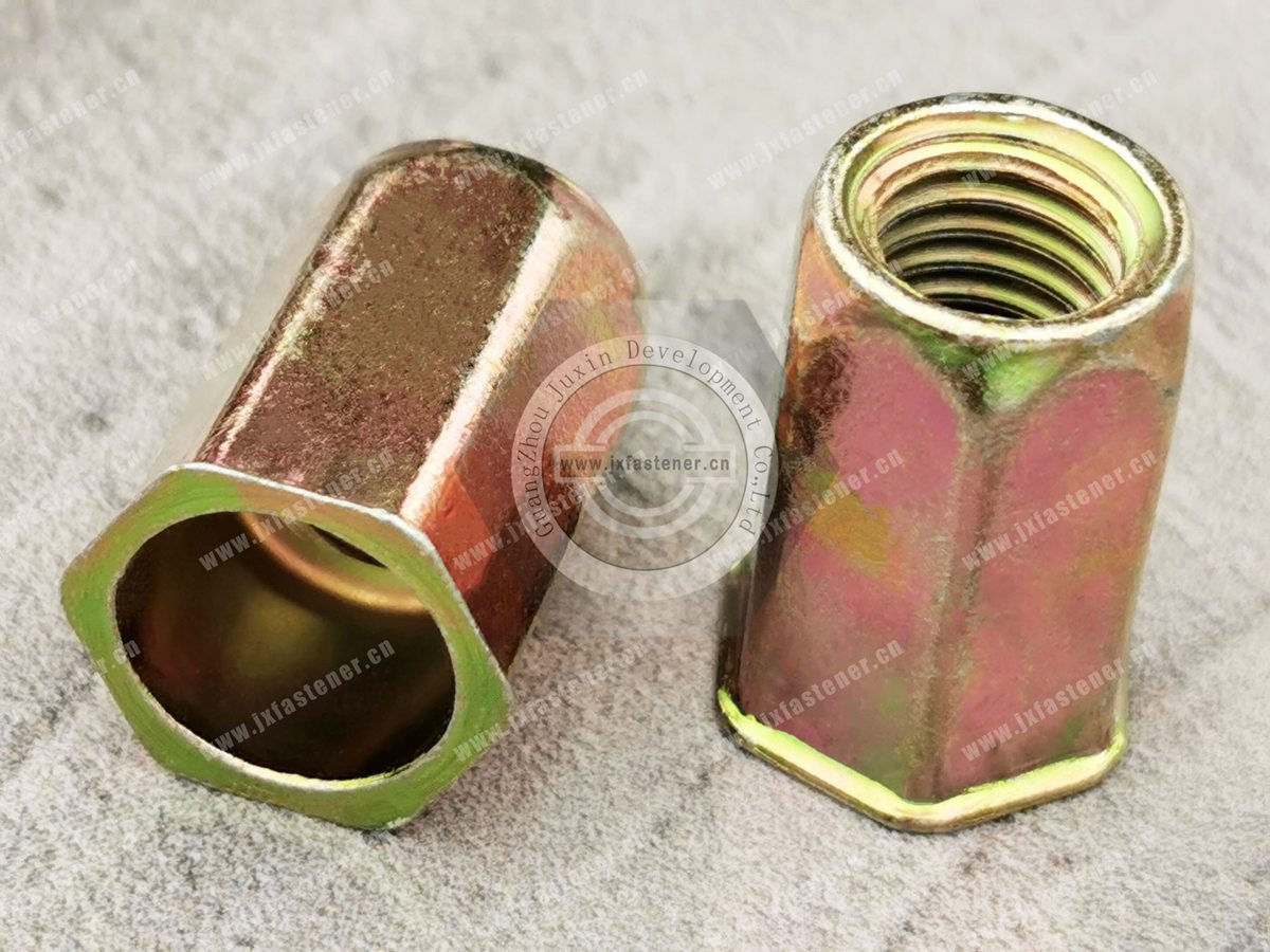 Export Thin head open end Full Hexagonal body blind rivet nuts --Open end