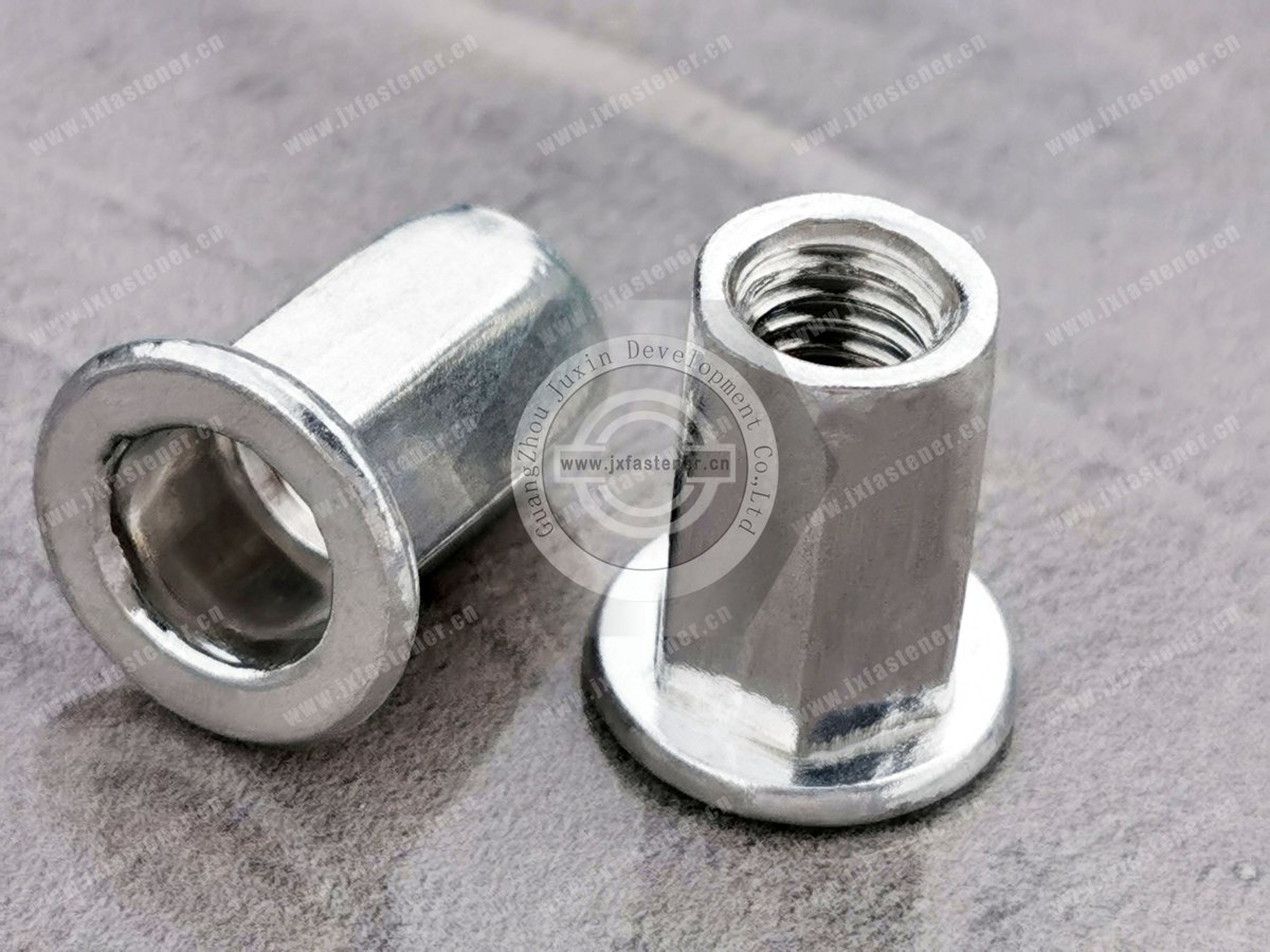 Flat Head Open Full Hexagonal Body Blind Rivet Nuts—Open End Supplier