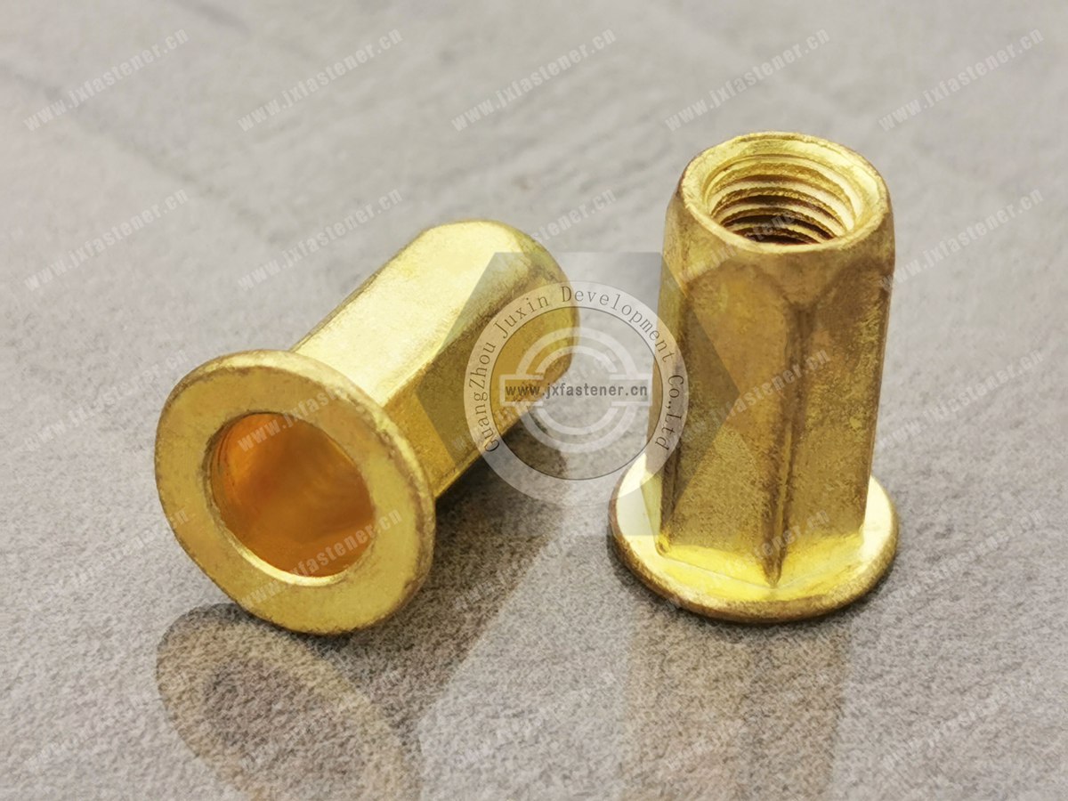 Flat Head Open Full Hexagonal Body Blind Rivet Nuts—Open End Wholesale
