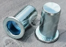 ODM. Thin Head Open end Round Body Plain Blind Rivet Nuts—Open End