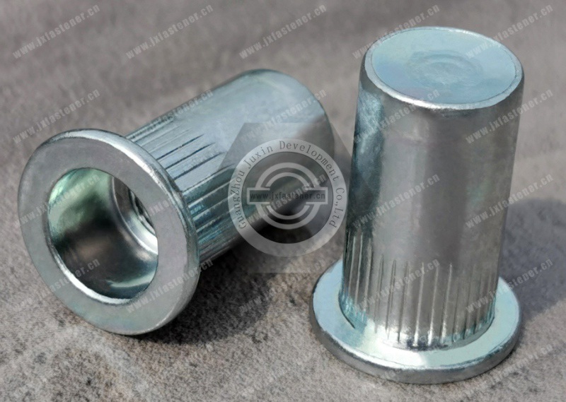 Flat Head Closed end Round Body Knurled Blind Rivet Nuts—Closed End ...