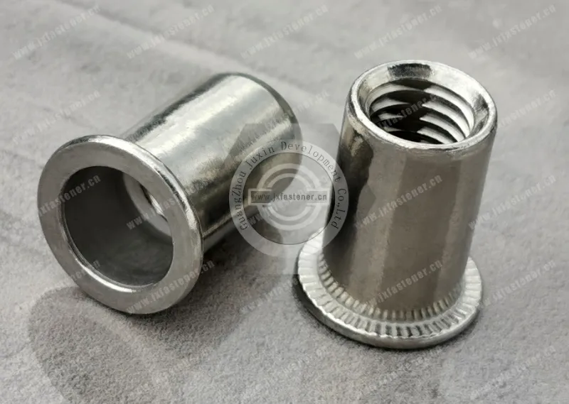 Flat Head Open end Round Body Plain Blind Rivet Nuts—Open End Supplier