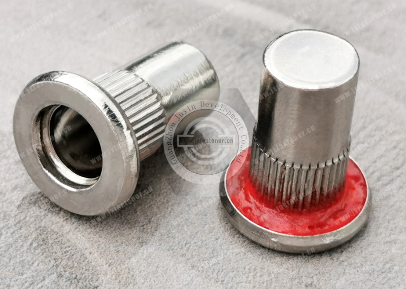 Manufacture Flat Head Closed end Round Body Knurled Blind Rivet Nuts ...
