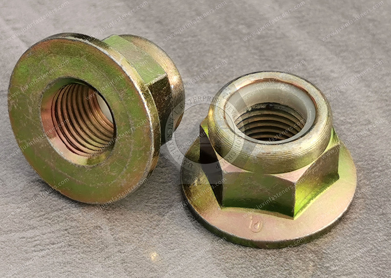Export Metric Medium-Strength Steel Nylon-Insert Flange Locknuts