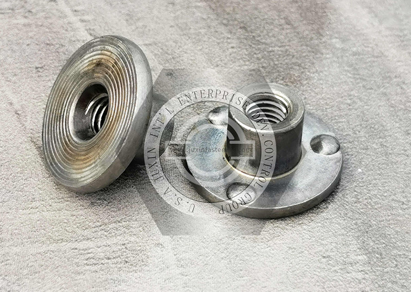 Custom Round-Base Weld Nuts with Projections