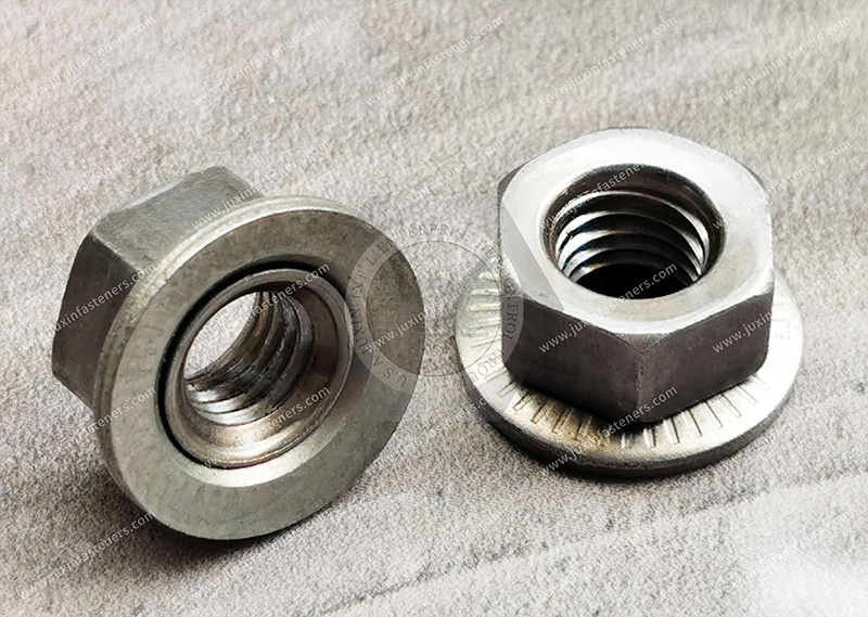 Hexagonal Nut Flat Washer Elastic Washer Assembly Movable Flange Nut ...