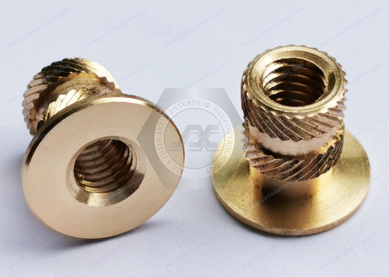 M8 Brass Tapered Heat-Set Inserts for Plastic for Sale