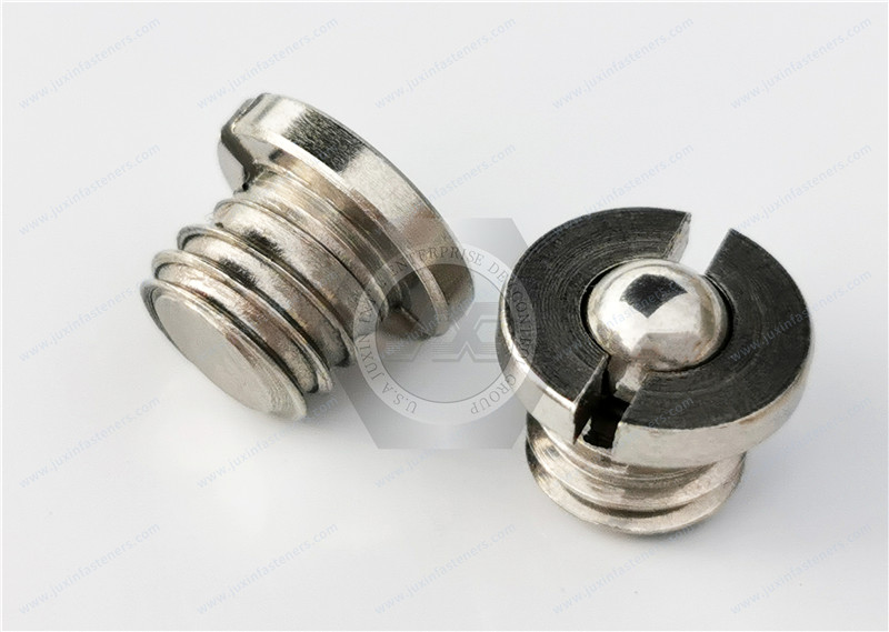 Slotted Ball-Nose Spring Plungers flange head&Ball plunger with flange ...