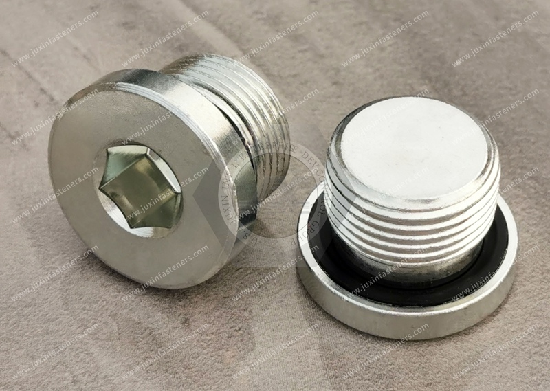 Carbon steel DIN 908 Internal Drive Screw Plugs with Collar ...